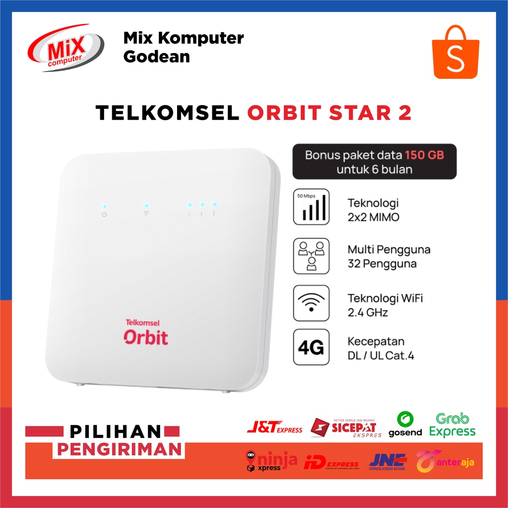 Jual Modem Wifi 4G Telkomsel Orbit Star 2 | Shopee Indonesia