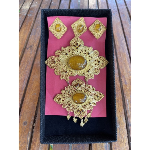 Jual Set Bros Alpaka Bali Ukuran Besar (Giwang Tusuk Jepit Biasa ...