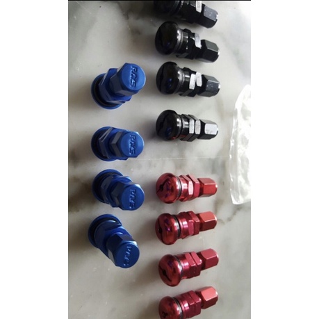 Jual Tutup Pentil Valve Caps Rays Full Set Rays ( Red - Blue - Black ...