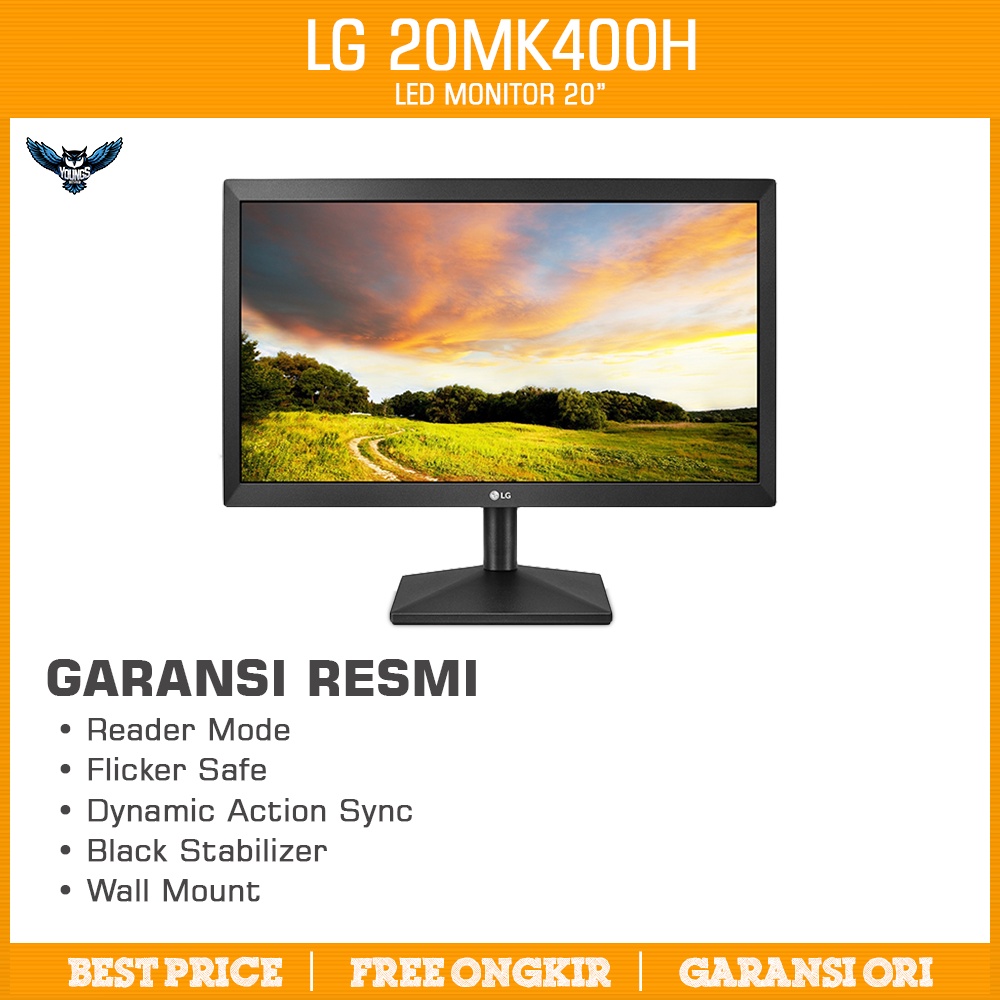 Jual LG 20MK400H-B HDMI LED MONITOR 20" 20MK400 H | Shopee Indonesia