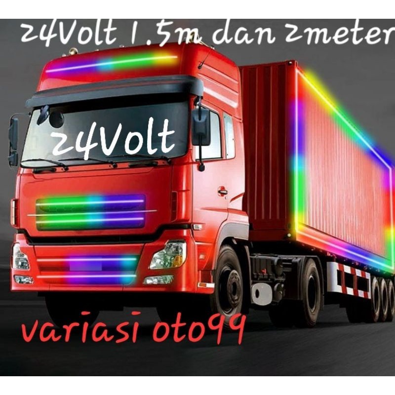 Jual Lampu LED Strip Variasi Kaca Runing Canter Net Light 24Volt Untuk ...