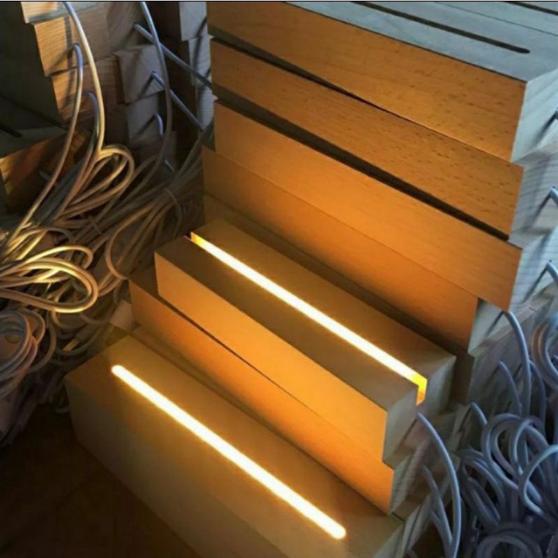 Jual base lamp acrylic A5/stand led acrylic/ tatakan lampu hias acrylic ...