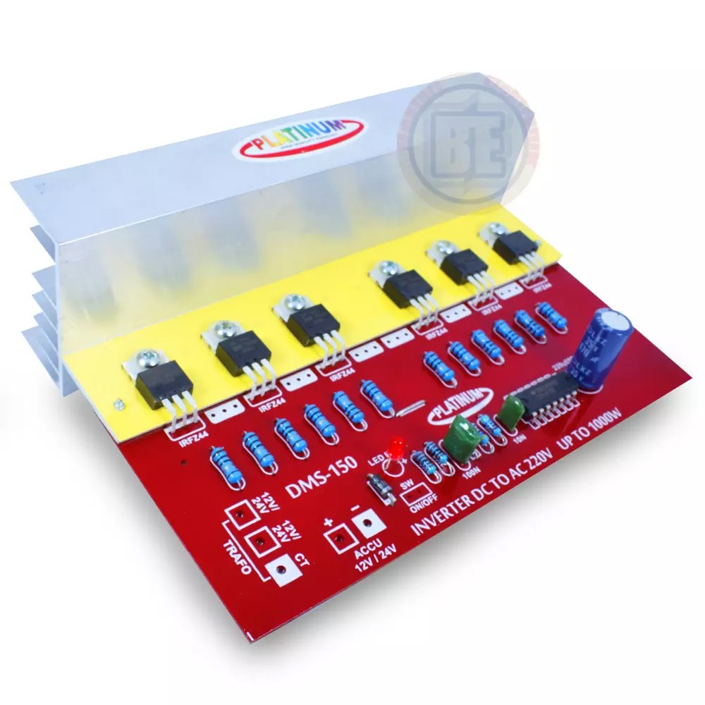 Jual Kit Inverter 12-24V DC Ke 220V AC 1000 Watt DMS-150 | Shopee Indonesia