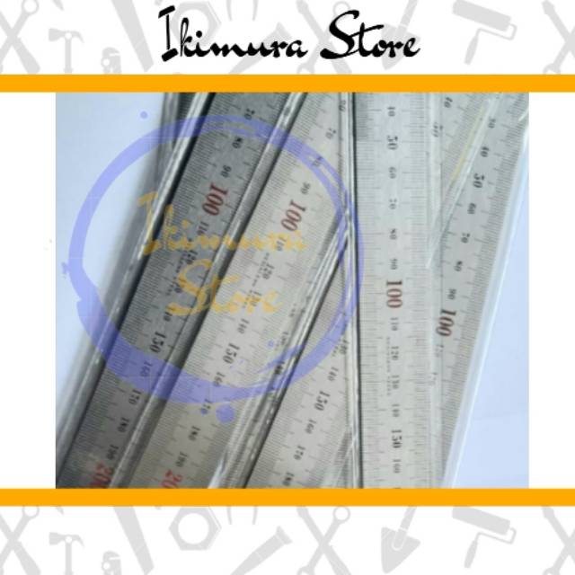 Jual NANKAI Penggaris Stainless Steel 100cm / 100 cm | Shopee Indonesia