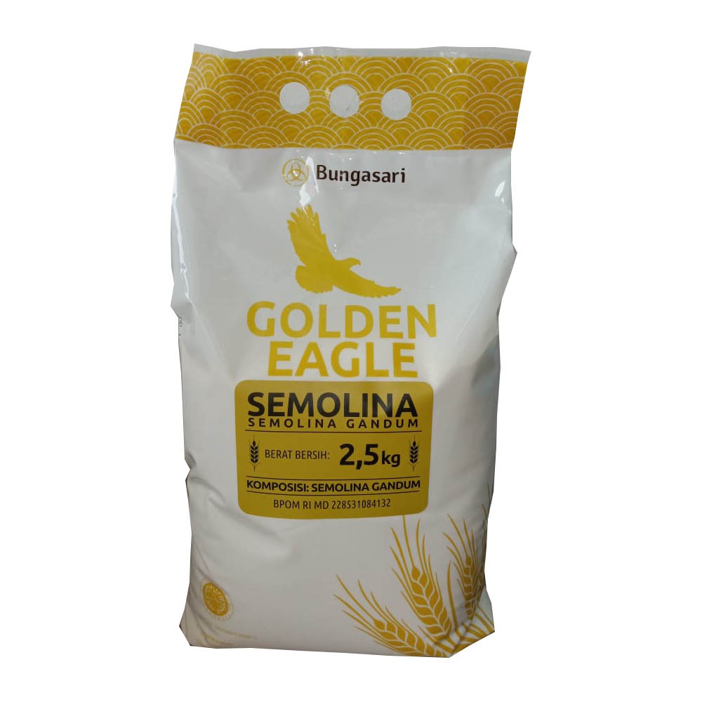 Jual GOLDEN EAGLE Tepung Semolina 1 x 2,5 KG | Shopee Indonesia