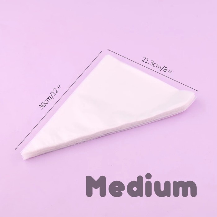 Jual Plastik Segitiga Kue Medium Disposable Cake Tipless Piping Bag ...