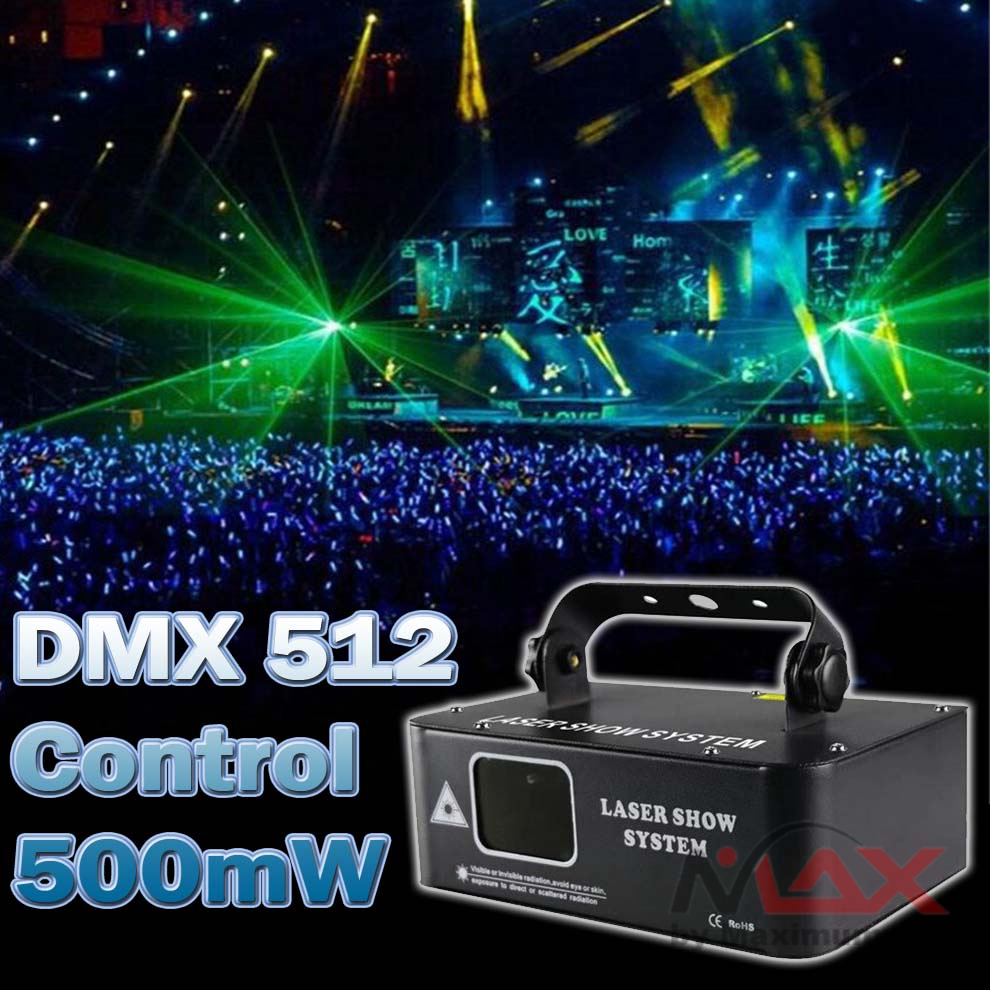 Jual 500Mw RGB Beam Laser System PRO DMX Control Proyektor Laser Stage ...