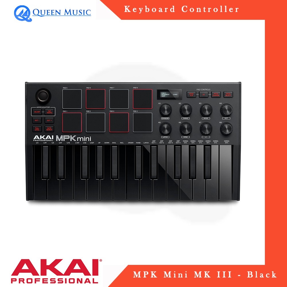 Jual Akai Keyboard Controller 25 keys MPK Mini MK III Limited Edition ...