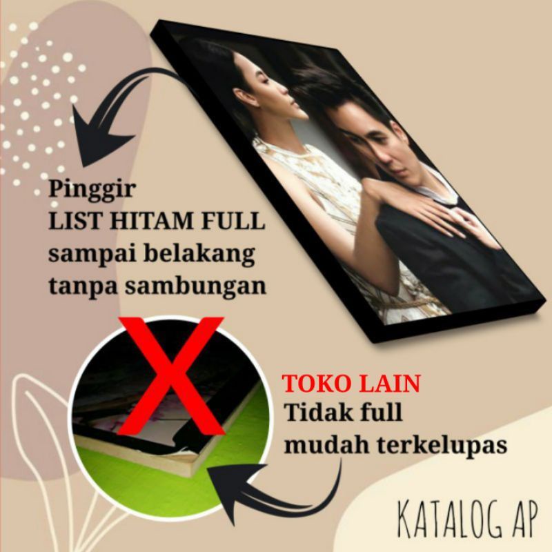 Jual PAKET 2 FOTO MURAH CUSTOM LIST HITAM 20R (30X40) SUDAH SAMA ...