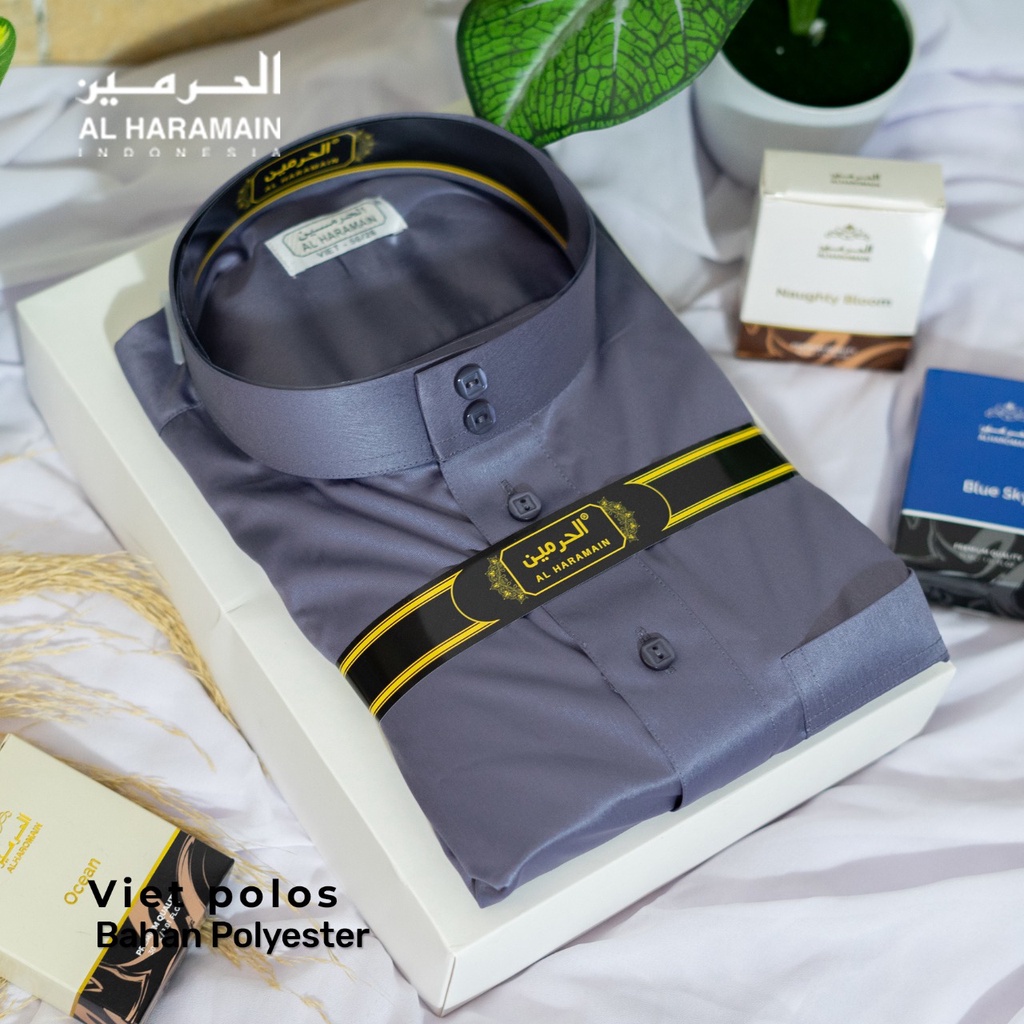 Jual AL Haramain Jubah / Gamis Pria Dewasa Viet | Denim | Biru Keabuan ...