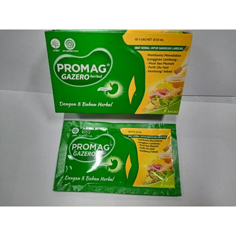 Jual Promag Gazero Herbal 6 sachet(box) | Shopee Indonesia