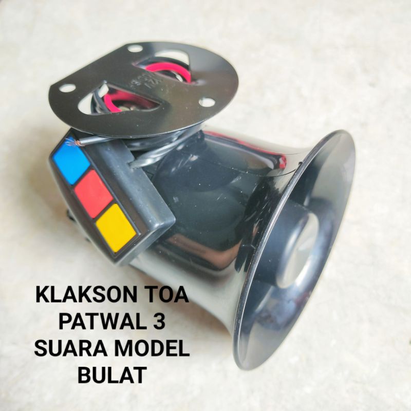 Jual Klakson DASENG TOA 3 SUARA corong bulat universal motor mobil ...