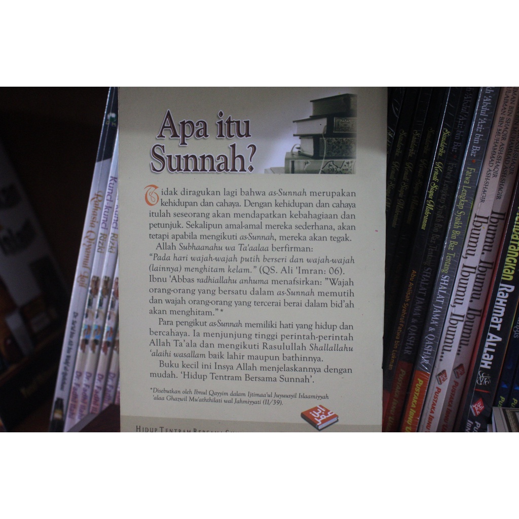 Jual Buku Saku Apa Itu Sunnah - Abu Muhammad Ibnu Shalih b Hasbullah | Shopee Indonesia