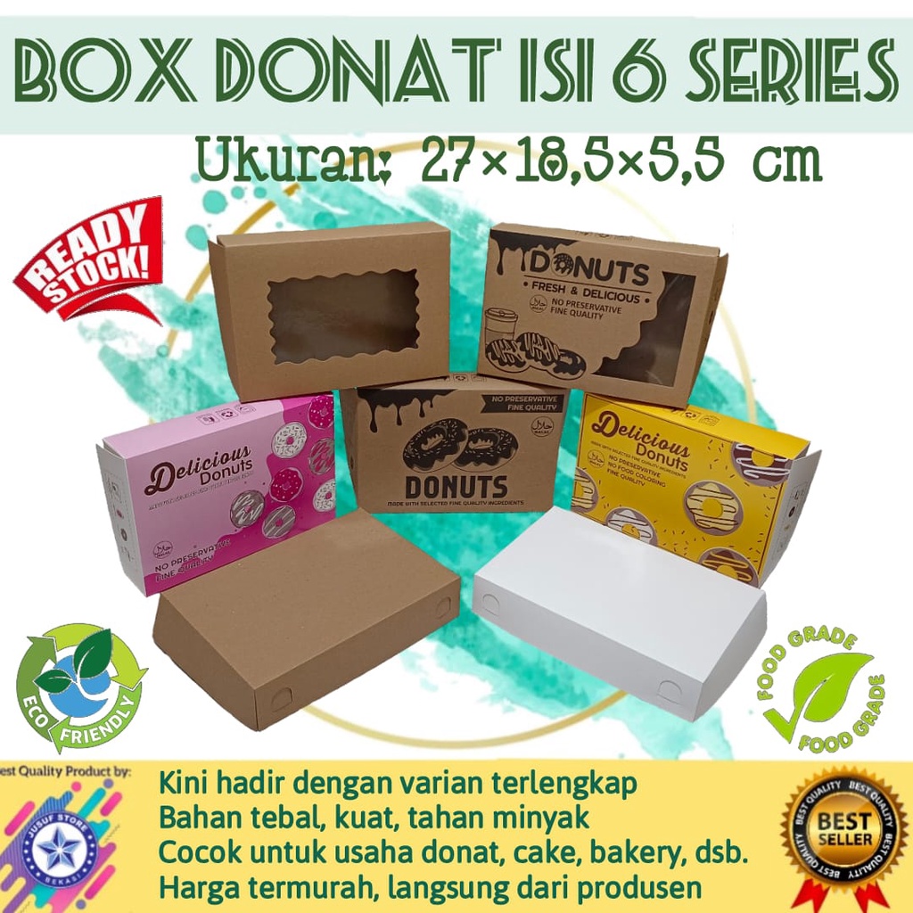 Jual Box Dus Donat isi 6 @1Pcs | Shopee Indonesia