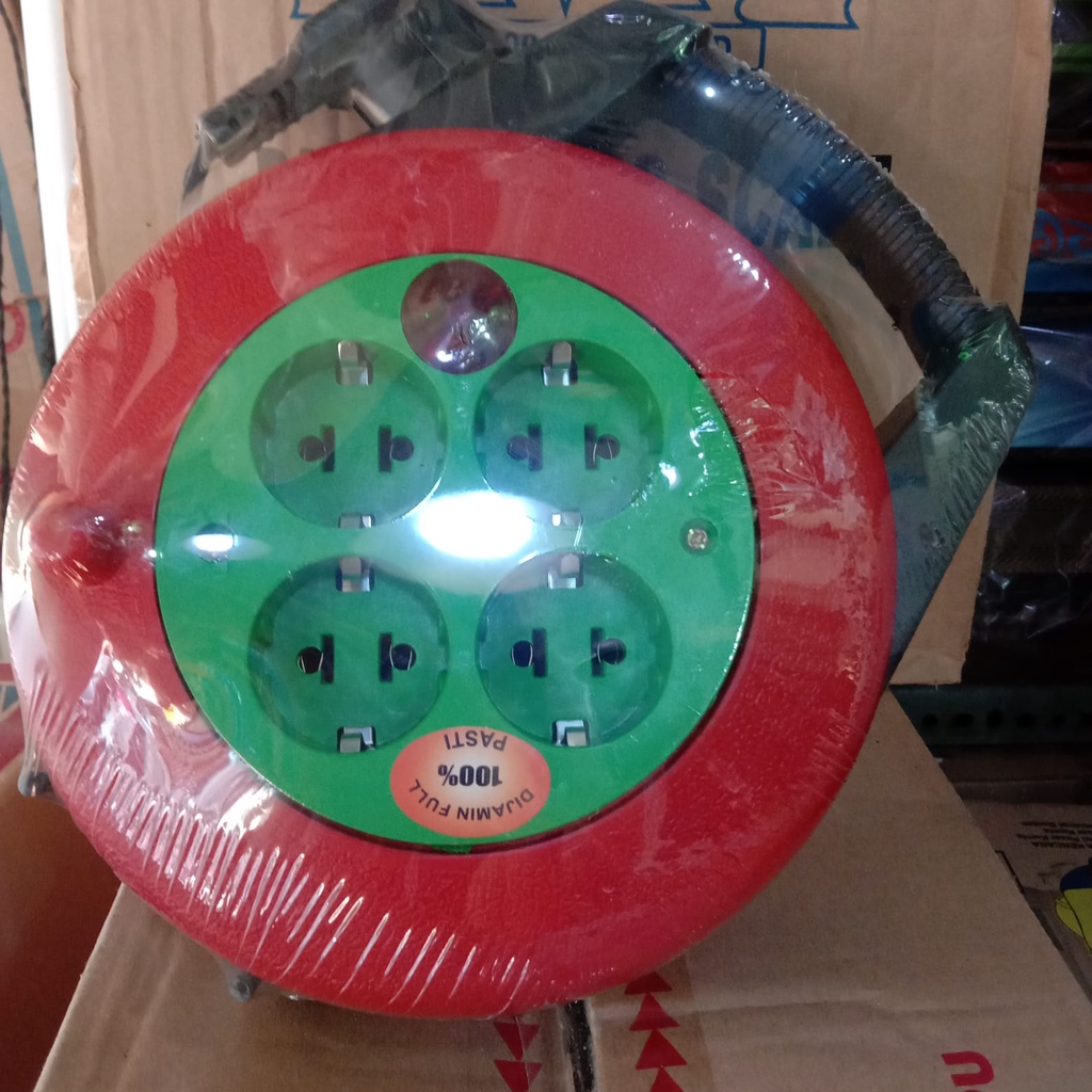 Jual Roll Kabel 10 Meter | Terminal Colokan Listrik 4 Lubang | Shopee ...