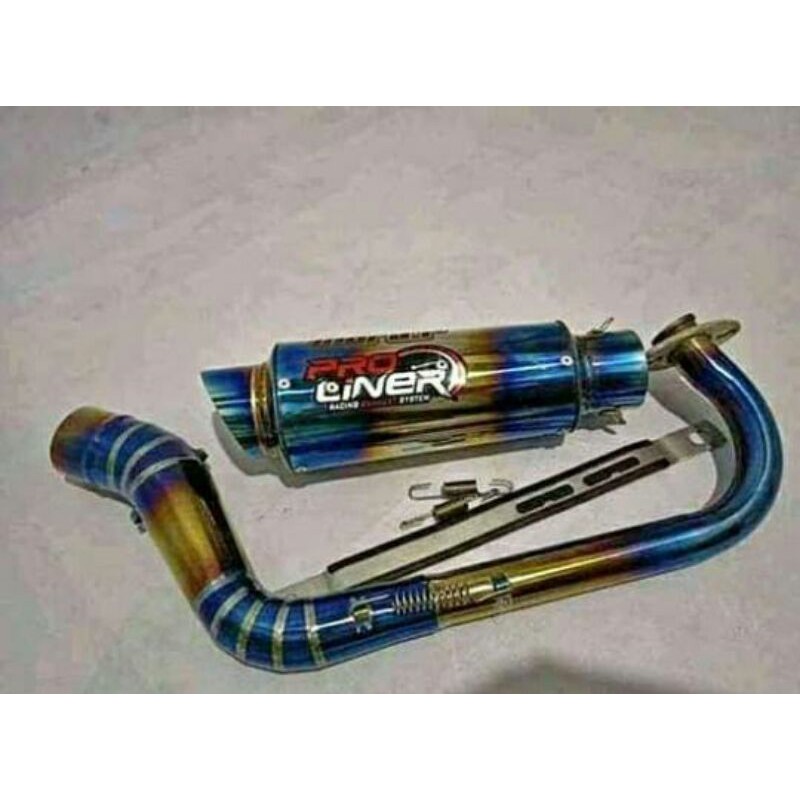 Jual knalpot racing proliner blue moon for nmax pcx aerox mio beat ...