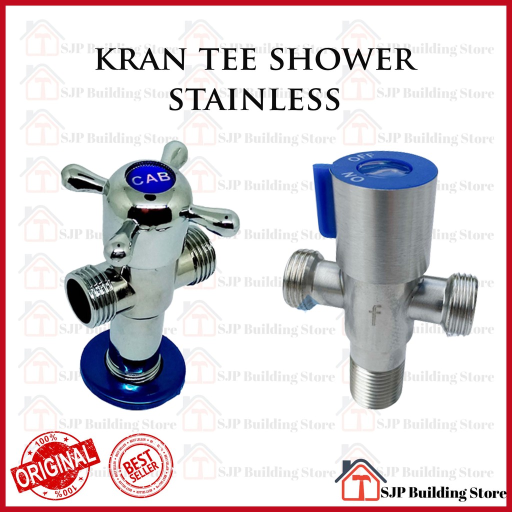 Jual [COD] STOP KRAN CABANG TEE UNTUK KRAN SHOWER TOILET CLOSET JET ...