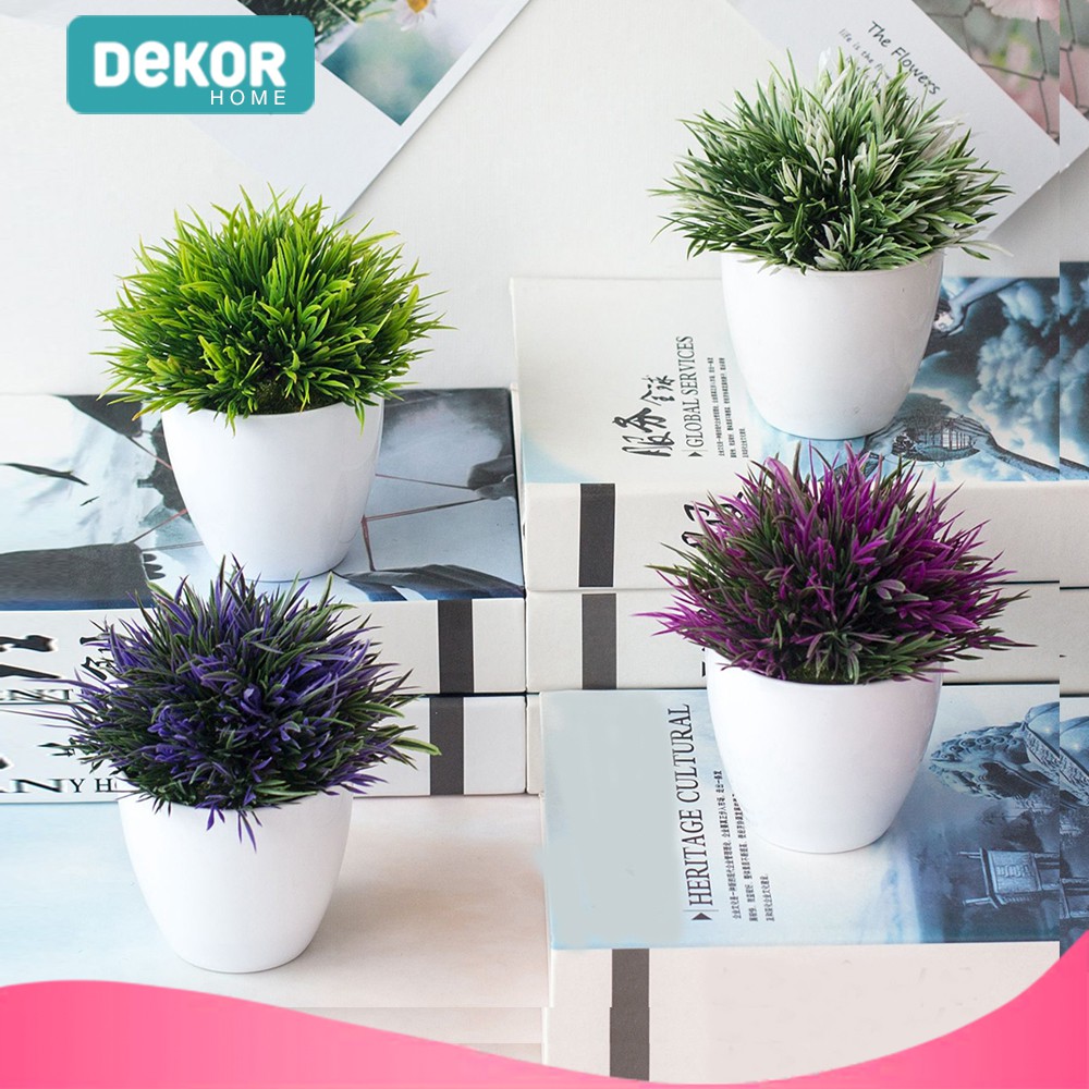 Jual Dekor Home Bunga Plastik Pot Bunga Hias meja Dekorasi Pajangan ...