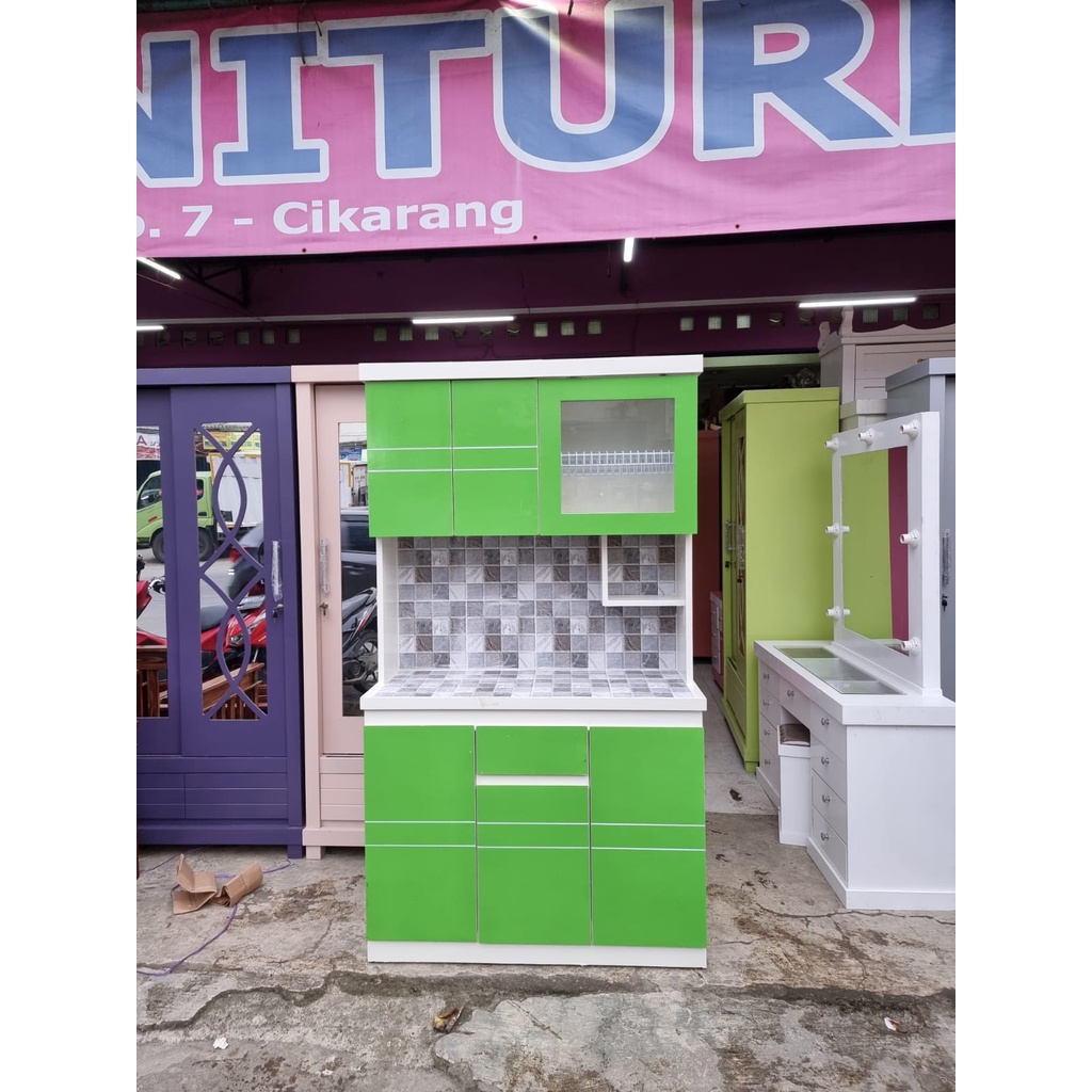 Jual RAK SAYUR 3 PINTU HIDROLIK / RAK SAYUR BLOKTIK | Shopee Indonesia