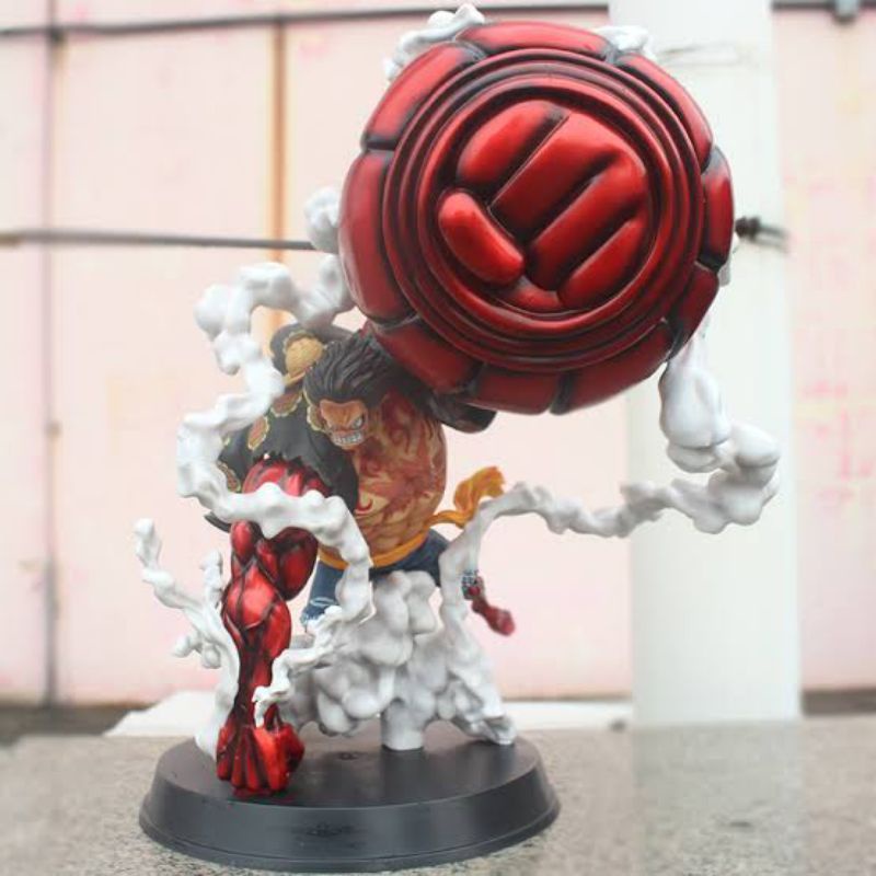 Jual Action Figure One Piece Monkey D Luffy Kong Gun 4 Gear 25cm ...