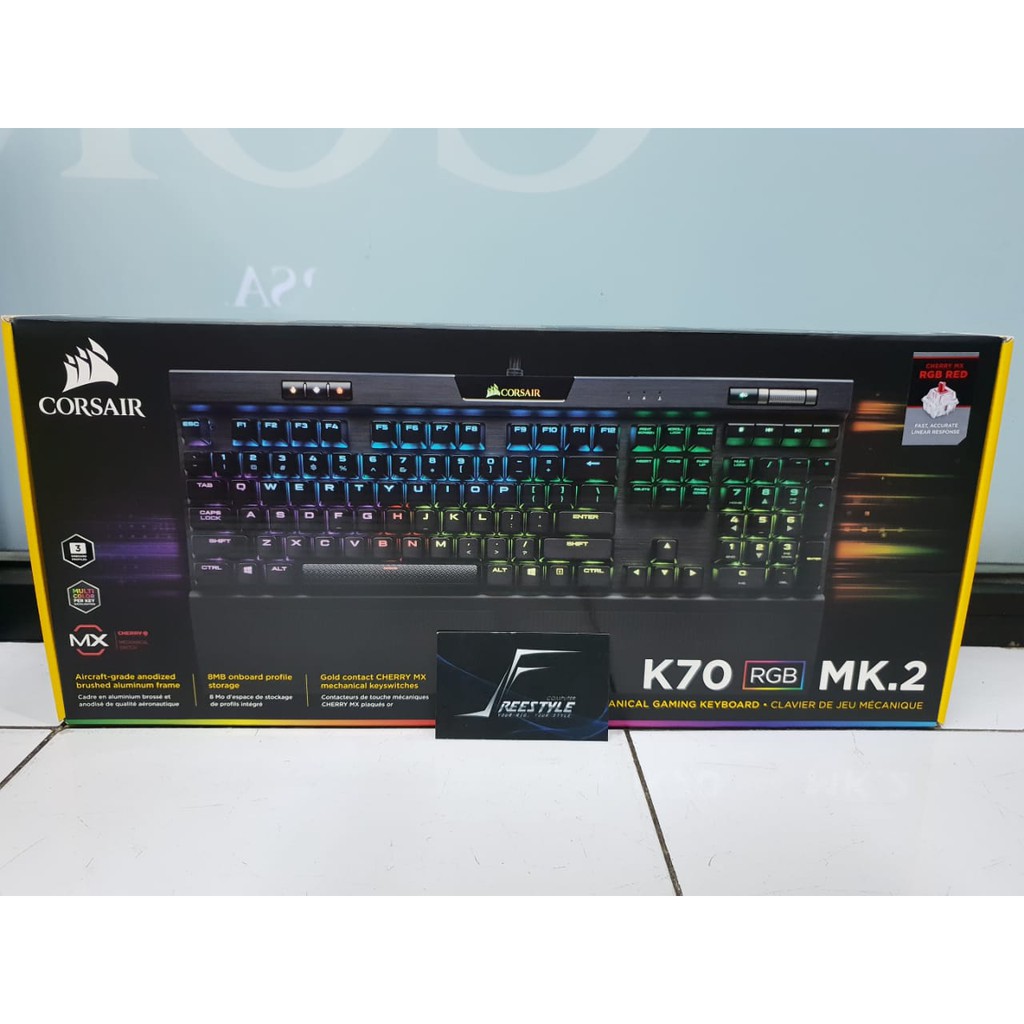Jual Corsair K70 RGB MK2 Mx Red Mechanical Keyboard Garansi Resmi DTG 2Thn | Shopee Indonesia