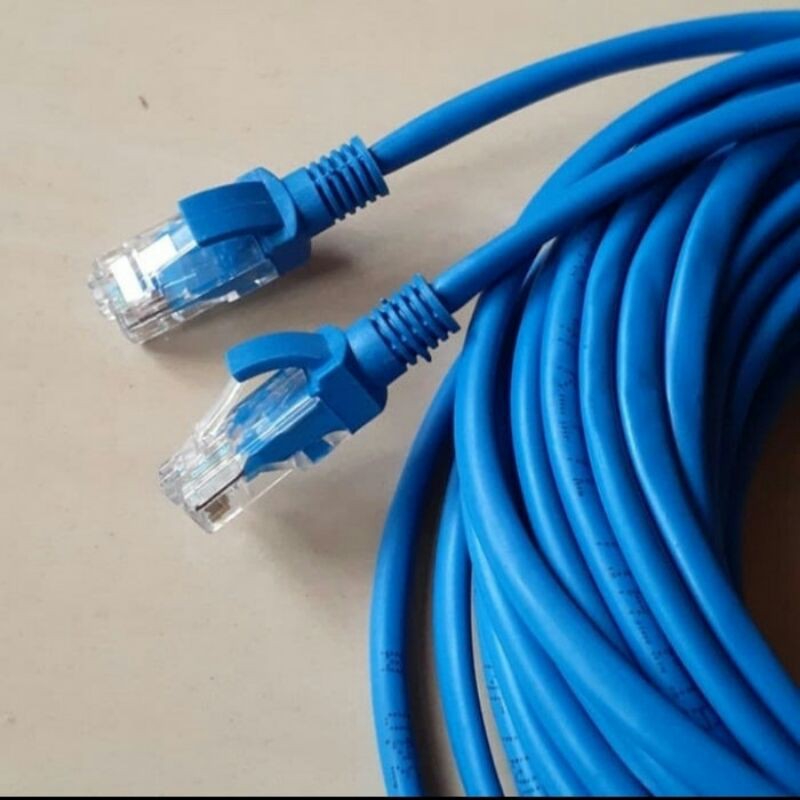 Jual Kabel Lan UTP Cat5E Nyk Internet /Ethernet/1.5m/3m/10m/20m | Shopee Indonesia