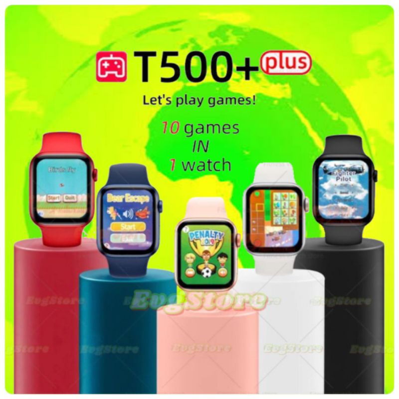 Jual SMARTWATCH T500+Plus GAME | Bisa Telp | Password | Ganti Wallpaper ...