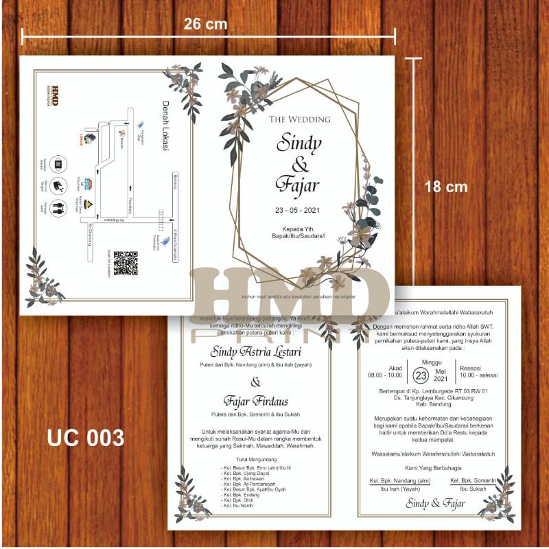 Jual undangan pernikahan rustik murah berkualitas | Shopee Indonesia