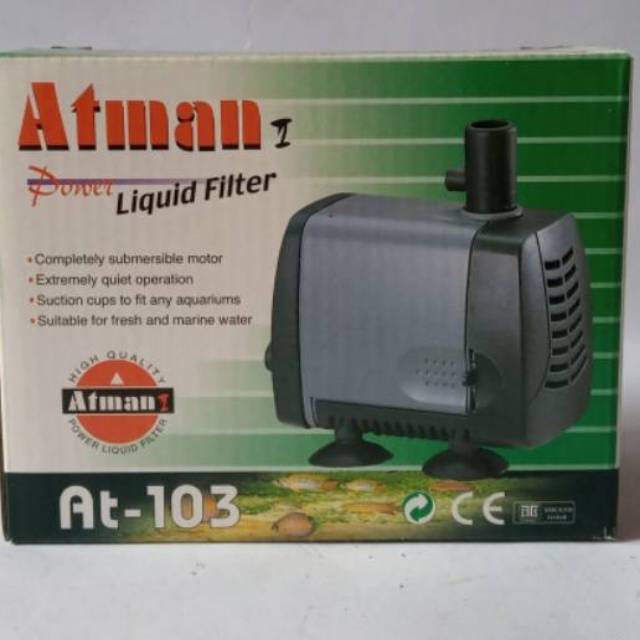 Jual ATMAN AT 103 Mesin Pompa Filter Power Head Aquarium Kolam ...