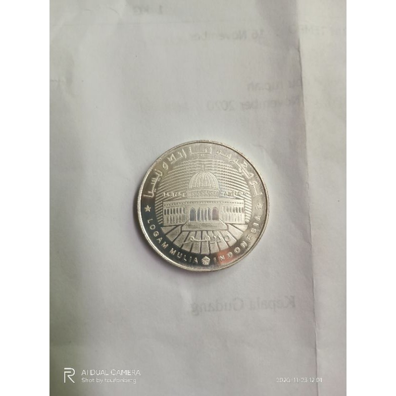 Jual KOIN KHAMSA 5 DIRHAM ANTAM 14,875 GRAM PERAK BERSERTIFIKAT ...