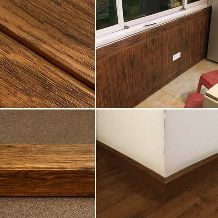 Jual GOJEK Wallpaper Foam 3D WOOD LIST SPONS KAYU LIST WPSBGS WALL ...