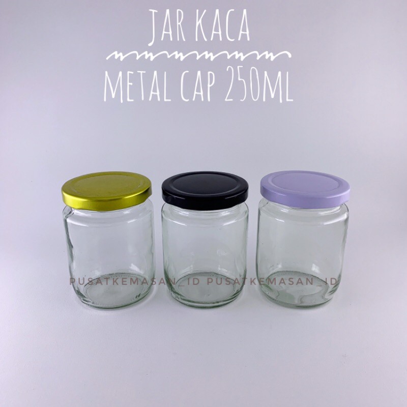 Jual Jar Kaca 250ml Baru / Botol Toples Beling Madu Selai Chilli Oil ...