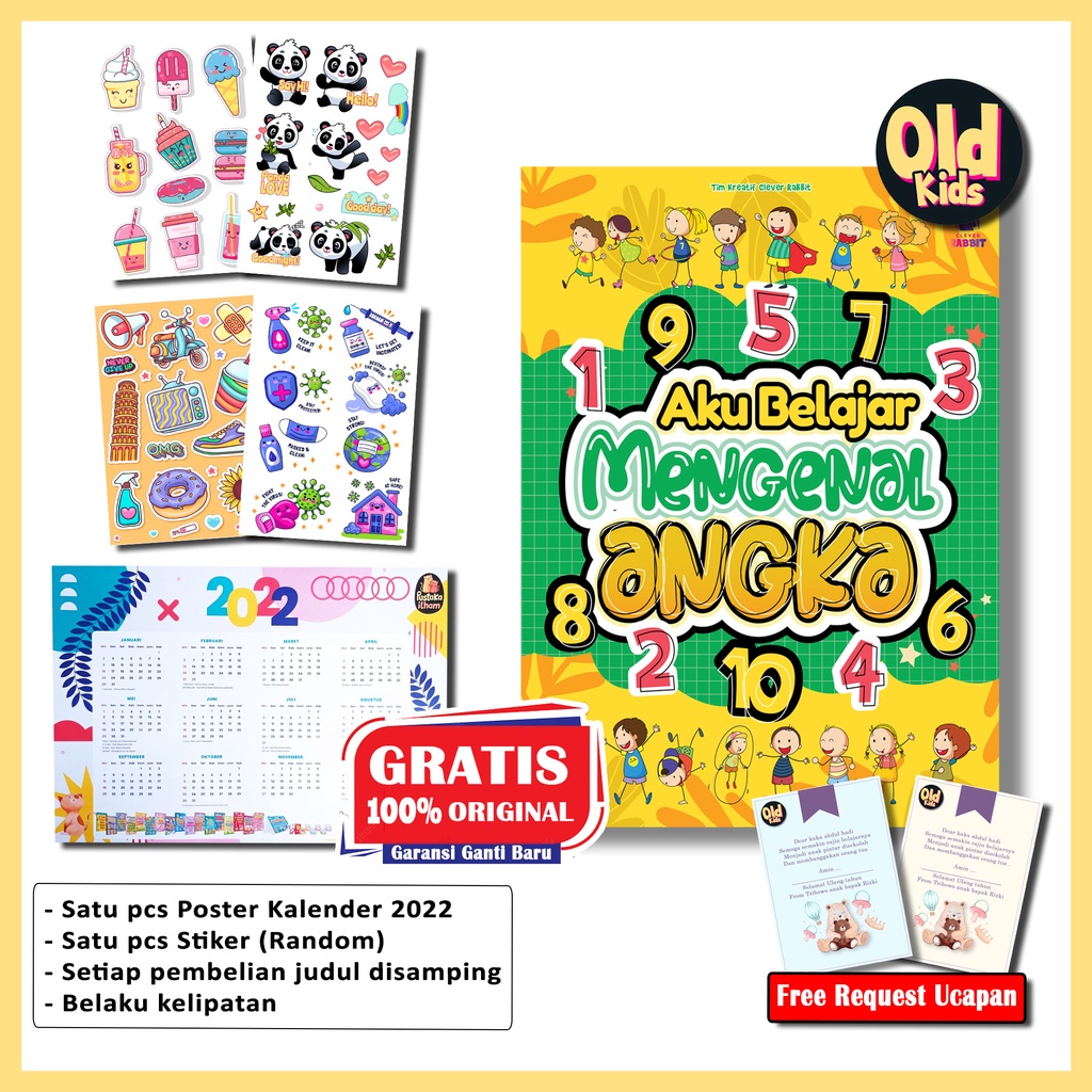 Jual Buku Belajar Menulis Huruf Dan Angka - Aku Belajar Mengenal Angka ...