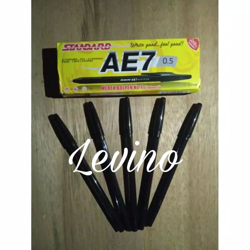 Jual Pulpen Standard AE7 warna hitam | Shopee Indonesia