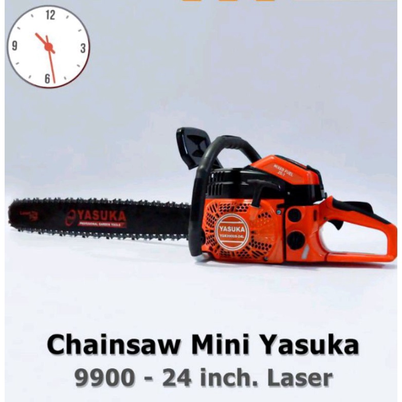 Jual chainsaw yasuka 9900 24" bar laser baja 40t | Shopee Indonesia
