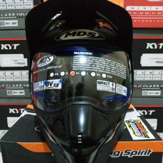 Jual HELM MDS SUPER PRO BLACK DOFF DOUBLE VISOR HELM TOURING MDS ...