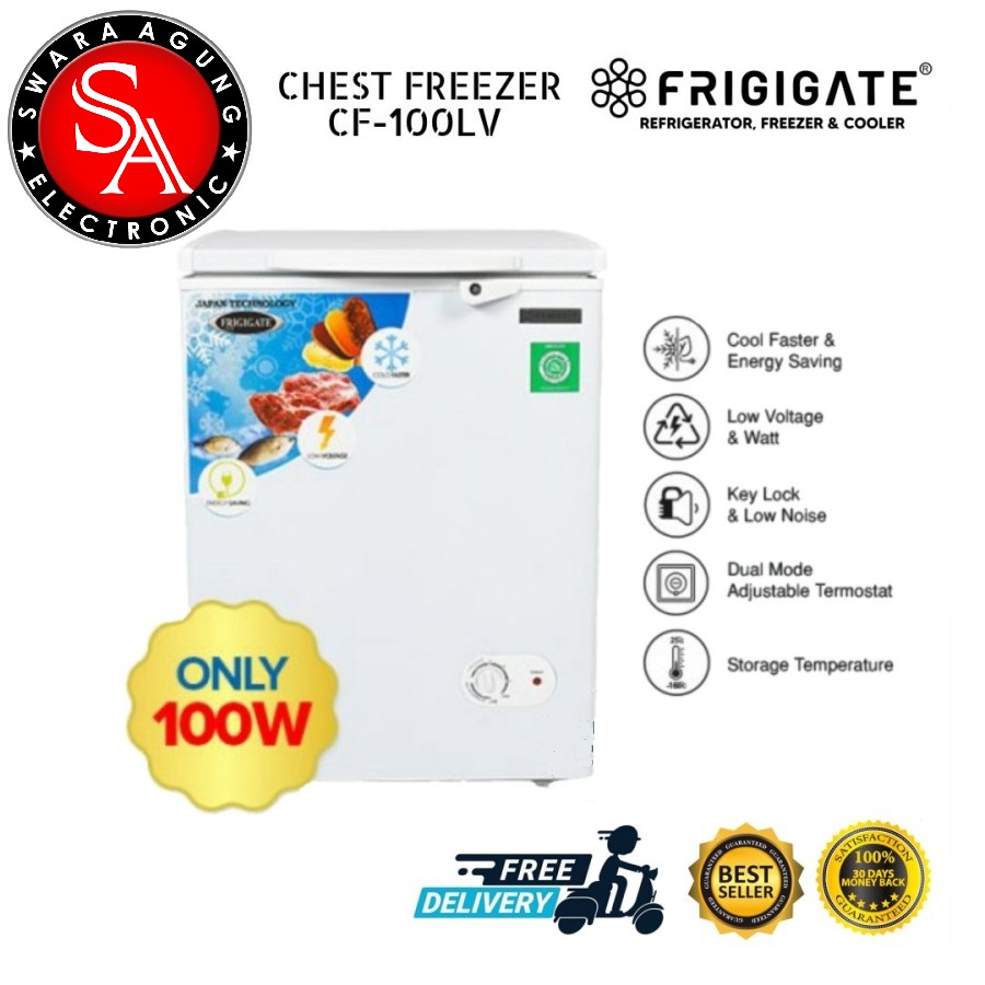 Jual Chest Freezer 100 Liter Frigigate Type: F-100LV (Khusus Daerah ...