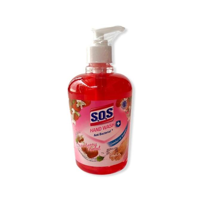 Jual favorit] Hand Soap SOS Botol Pompa 400 mL Sabun Cuci Tangan Anti ...