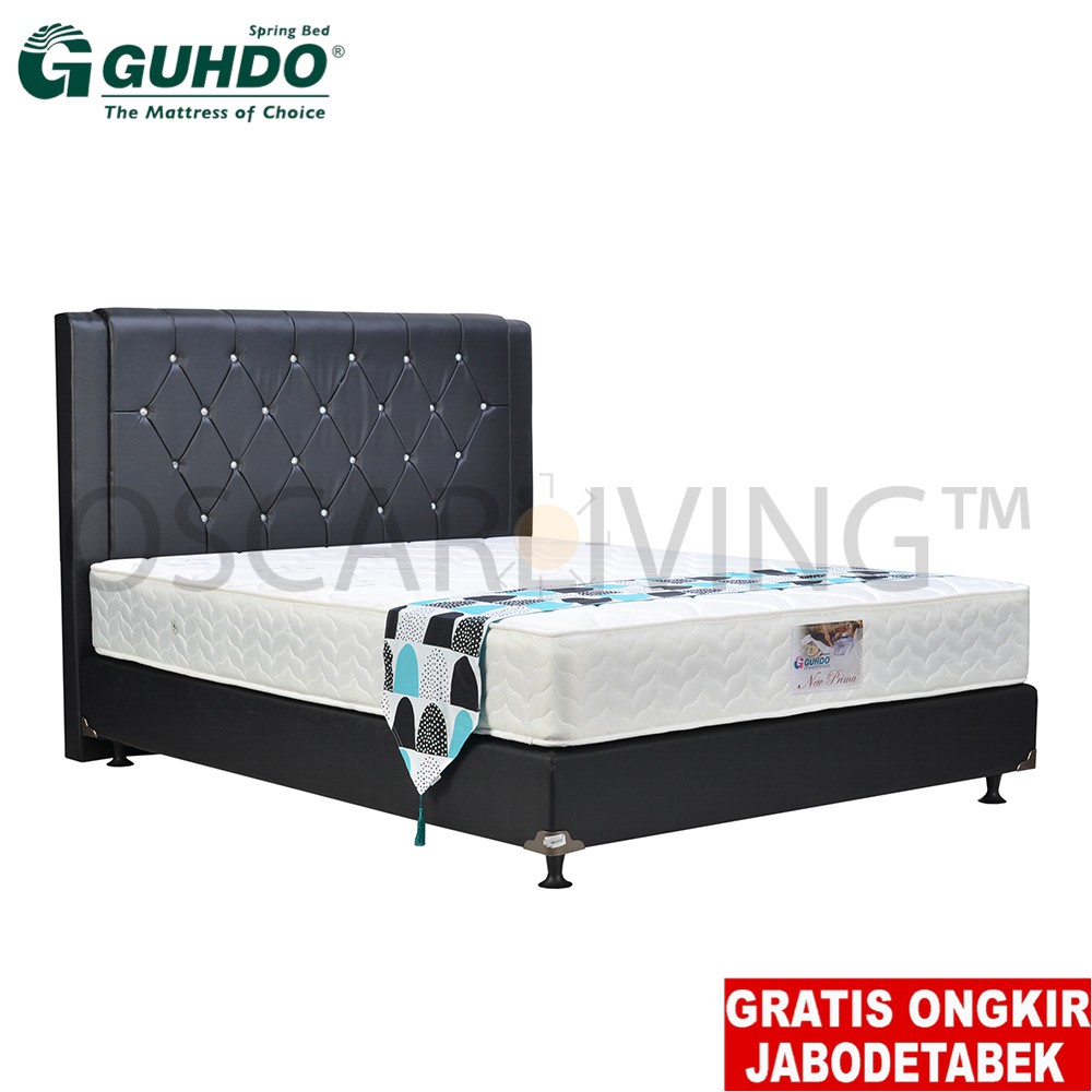 Jual Guhdo New Prima Putih Tebal 25 Cm Kasur Spring Bed Oreo HB Oxford [Fullset/Khusus ...