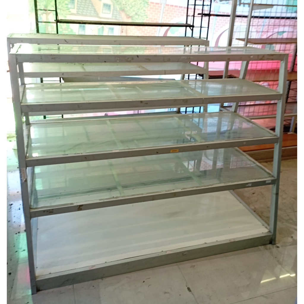 Jual Rak Etalase Kaca Aluminium | Shopee Indonesia