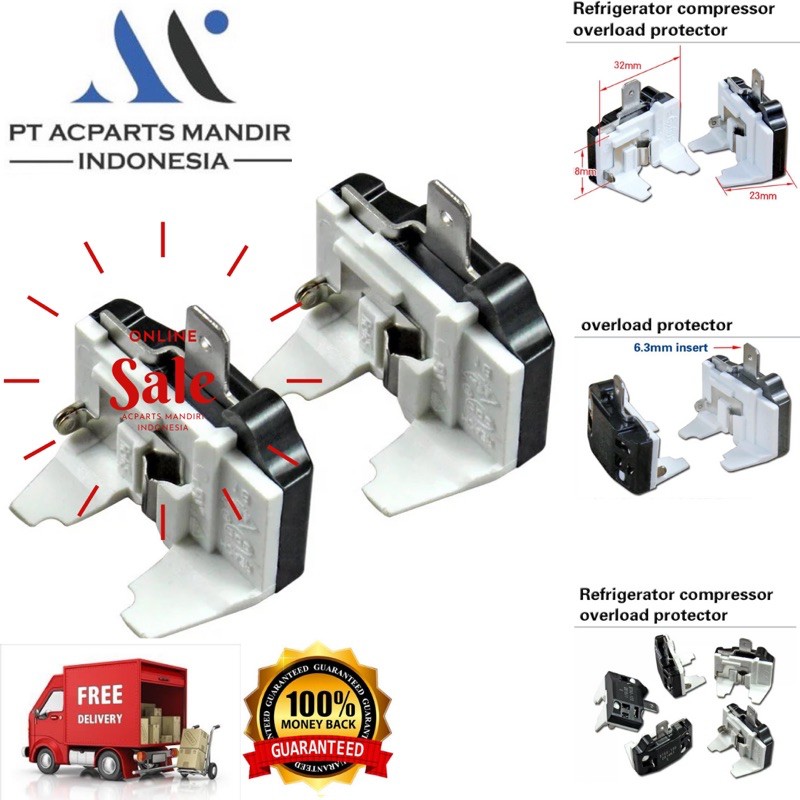 Jual MULTI UNIVERSAL, Overload protector compressor kulkas frezzer ...