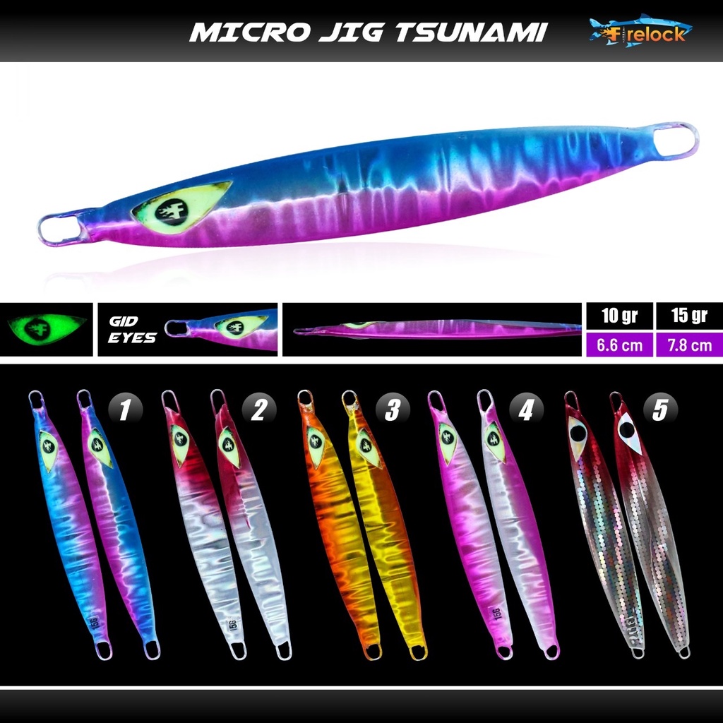 Jual METAL JIG MICRO JIG ATOM TSUNAMI 10 - 15 - 20 GRAM - ASSIST HOOK MICRO | Shopee Indonesia
