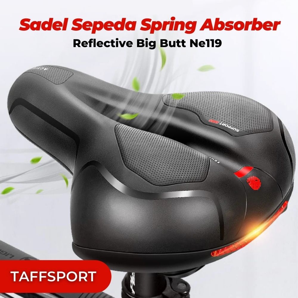 Jual Sadel Sepeda MTB Empuk Ringan Spring Absorber Reflective Big Butt ...