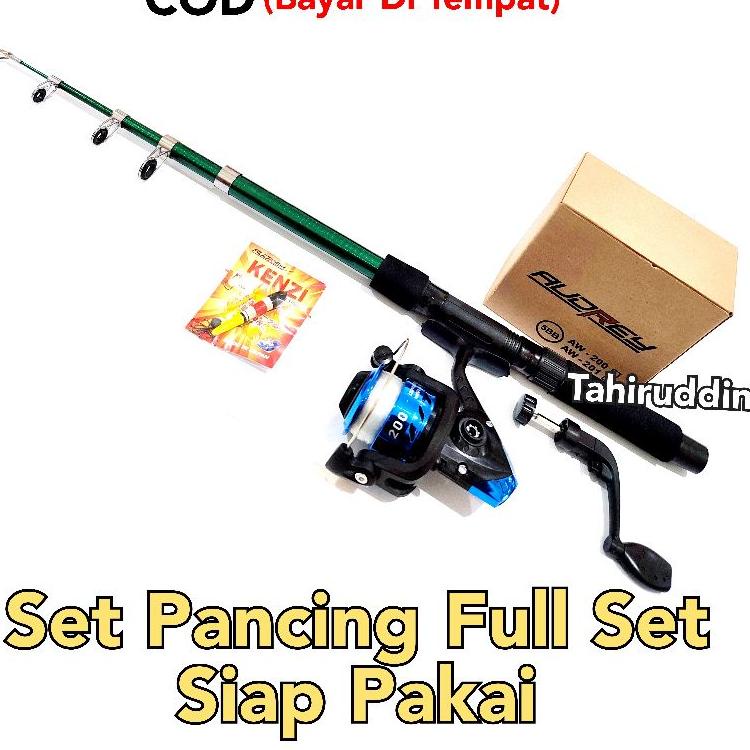 Jual Menarik.. Set pancing Audrey Biru Joran Antena Hijau 150cm (SESUAI ...