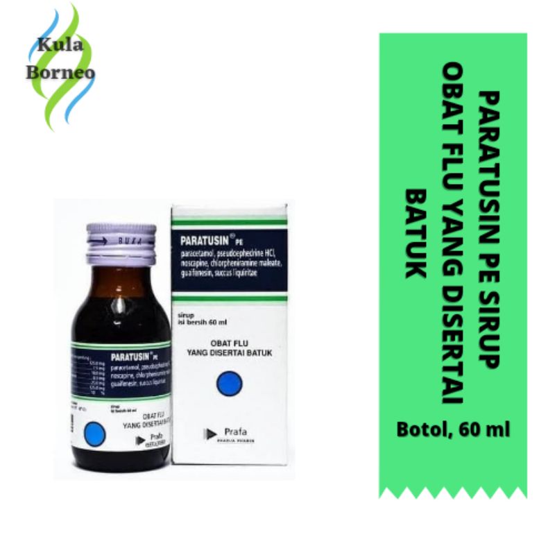Jual Paratusin PE Sirup Obat Flu Disertai Batuk 60 ml | Shopee Indonesia