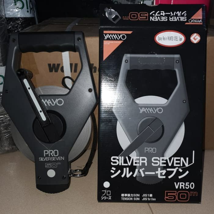 Jual meteran gulung/measuring tape merk YAMAYO SILVER SEVEN 50M ...