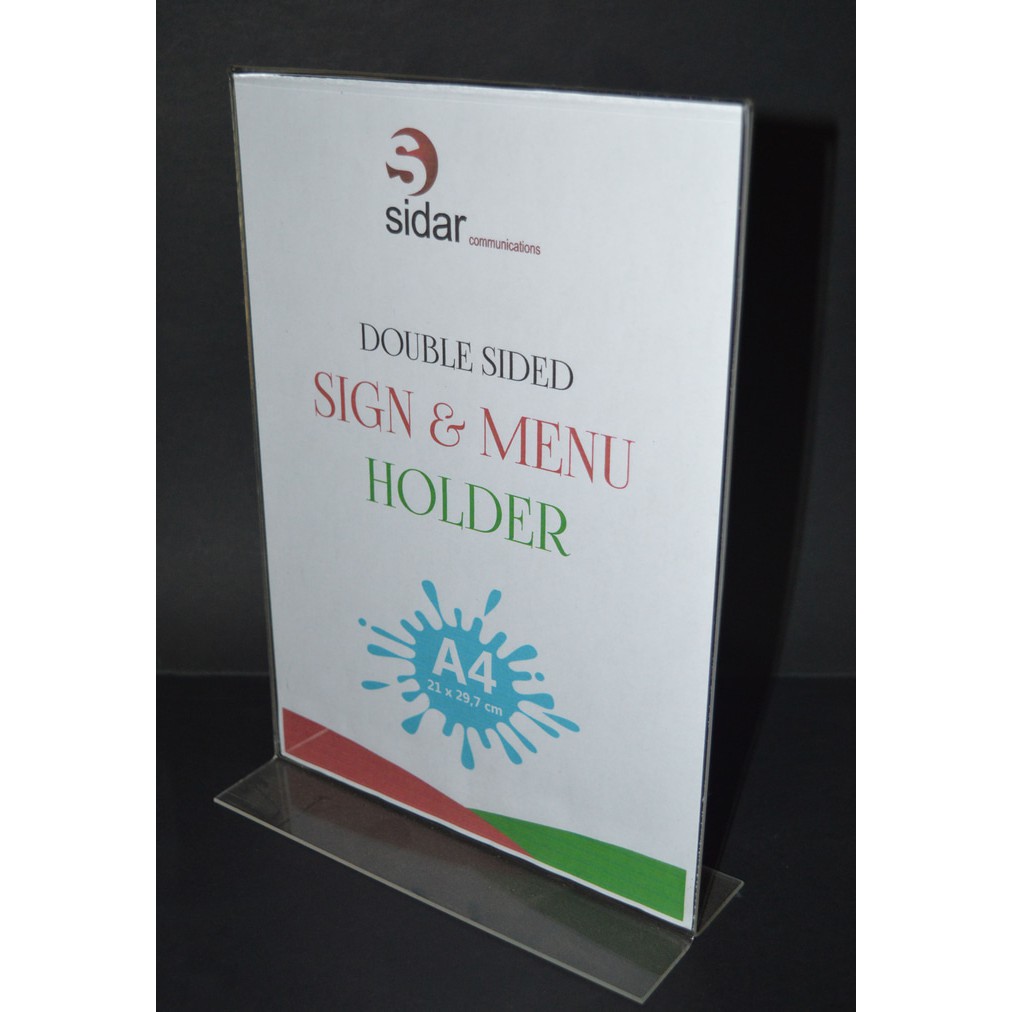 Jual akrilik/acrylic holder standing pop A4 | Shopee Indonesia