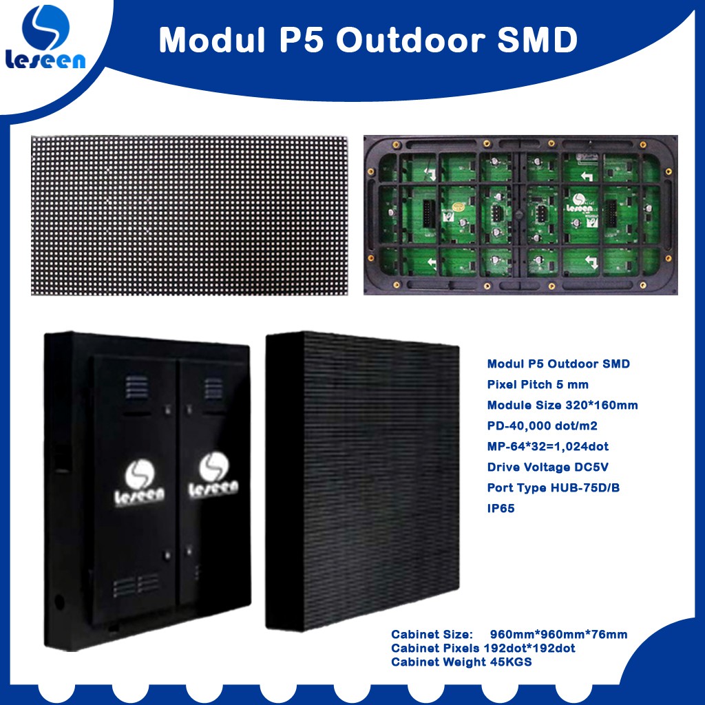 Jual Modul P5 Outdoor SMD Full Color Videotron | Shopee Indonesia
