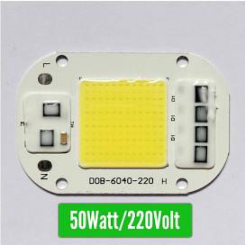 Jual Hpl LED chip 50 watt 220 volt AC / part lampu sorot LED 50 watt ...