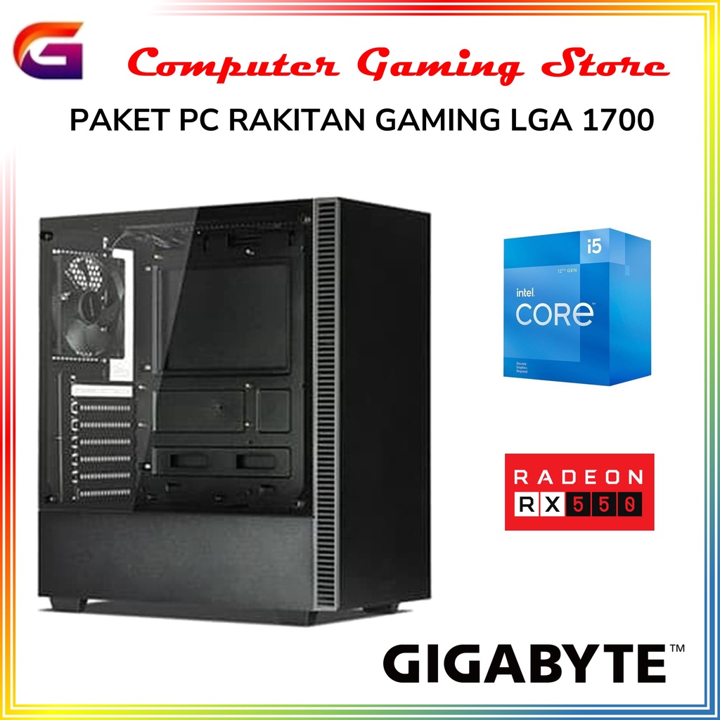 Jual Pc Rakitan Gaming Intel i5 12400 - 16GB - 256GB - VGA 4GB | Shopee Indonesia